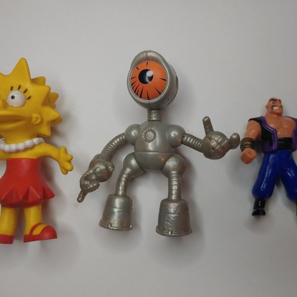 Simpsons | Toys | 3 Vintage Toy Lot Lisa Simpson Blinky Aladdin Saluk ...